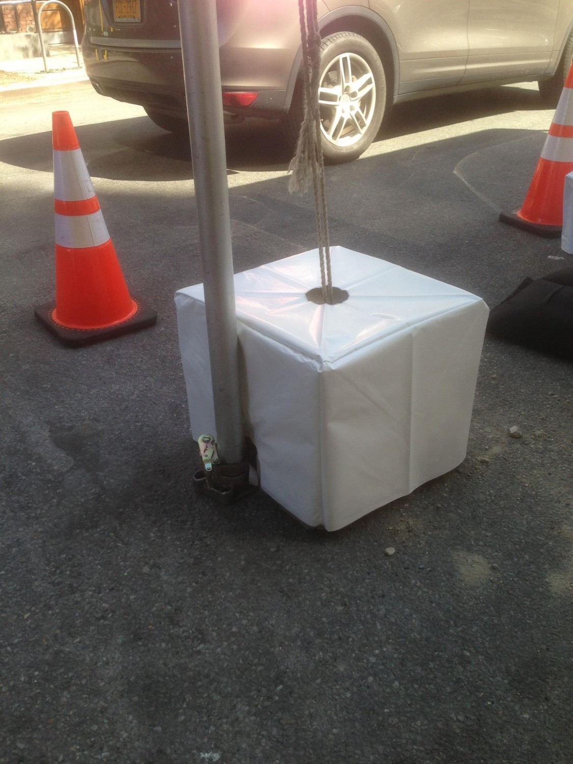 Tent Ballast System Tentwares|cement blocks