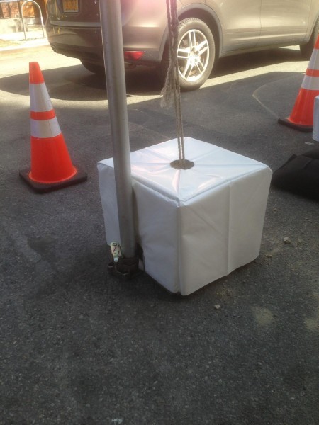 Tent Ballast System Tentwares|cement blocks